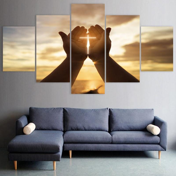 Hand Prayer – Wall Ready Canvas