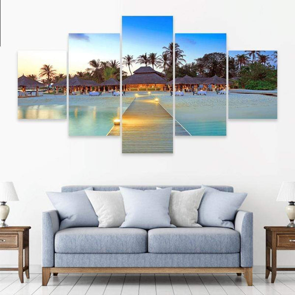 Relaxing Resort Paradise – Wall Ready Canvas